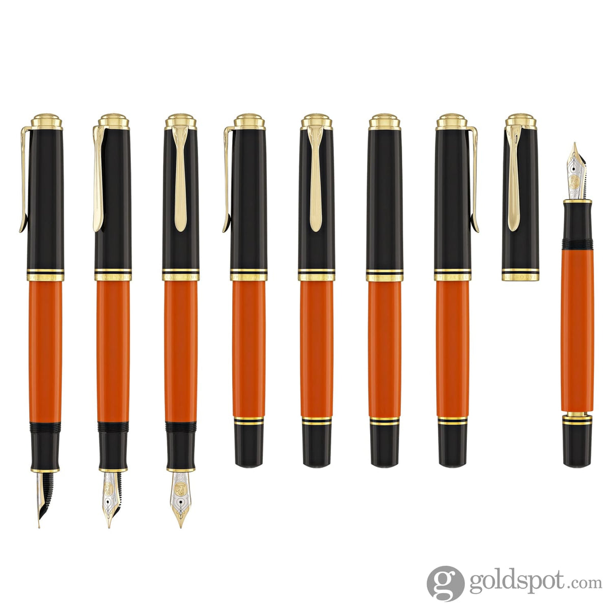 Pelikan Souveran M800 Fountain Pen in Burnt Orange - Goldspot Pens