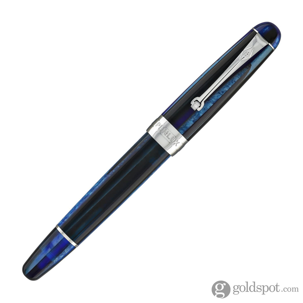 Penlux Masterpiece Delgado Fountain Pen in Blue Grotto - Goldspot Pens