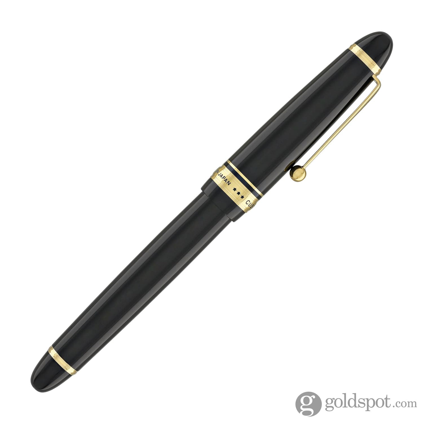 Pilot Custom 743 Fountain Pen in Black with Gold trim - 14kt Gold ...