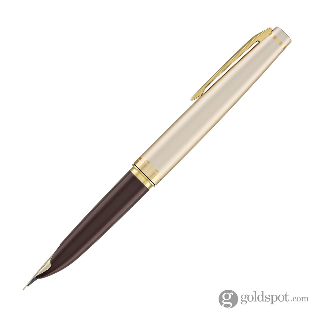 Pilot E95s Fountain Pen in Burgundy & Ivory - Goldspot Pens