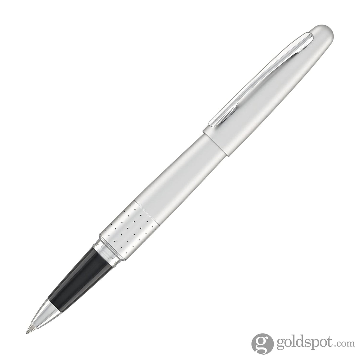 Pilot Metropolitan Rollerball Pen in Silver with Dot Design - Goldspot Pens