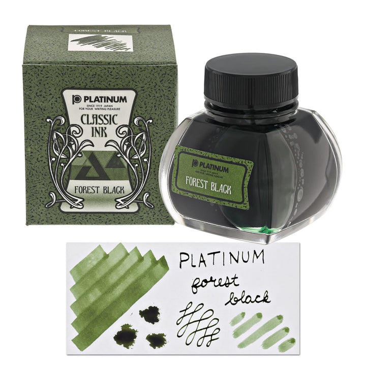Platinum Classic Bottled Ink in Forest Black - 60 mL - Goldspot Pens
