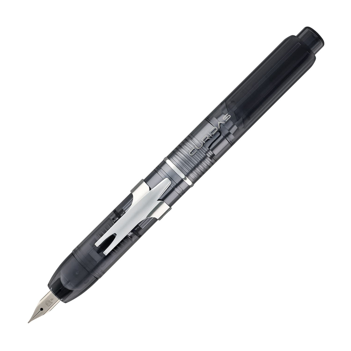 Platinum Curidas Retractable Graphite Smoke Fountain Pen - Goldspot Pens