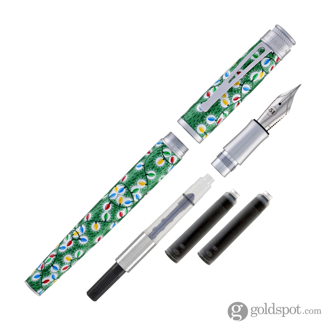 Retro 51 Goldspot Exclusive Tornado Fountain Pen in Sparky Christmas L ...