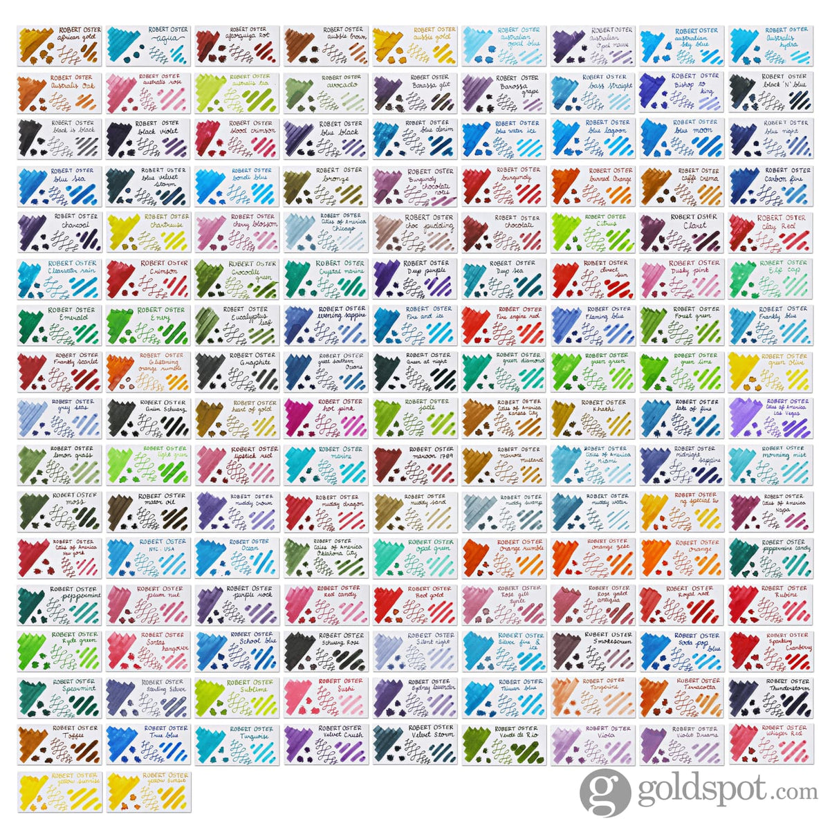 Robert Oster Bottled Ink in Blue Water Ice - 50 mL - Goldspot Pens