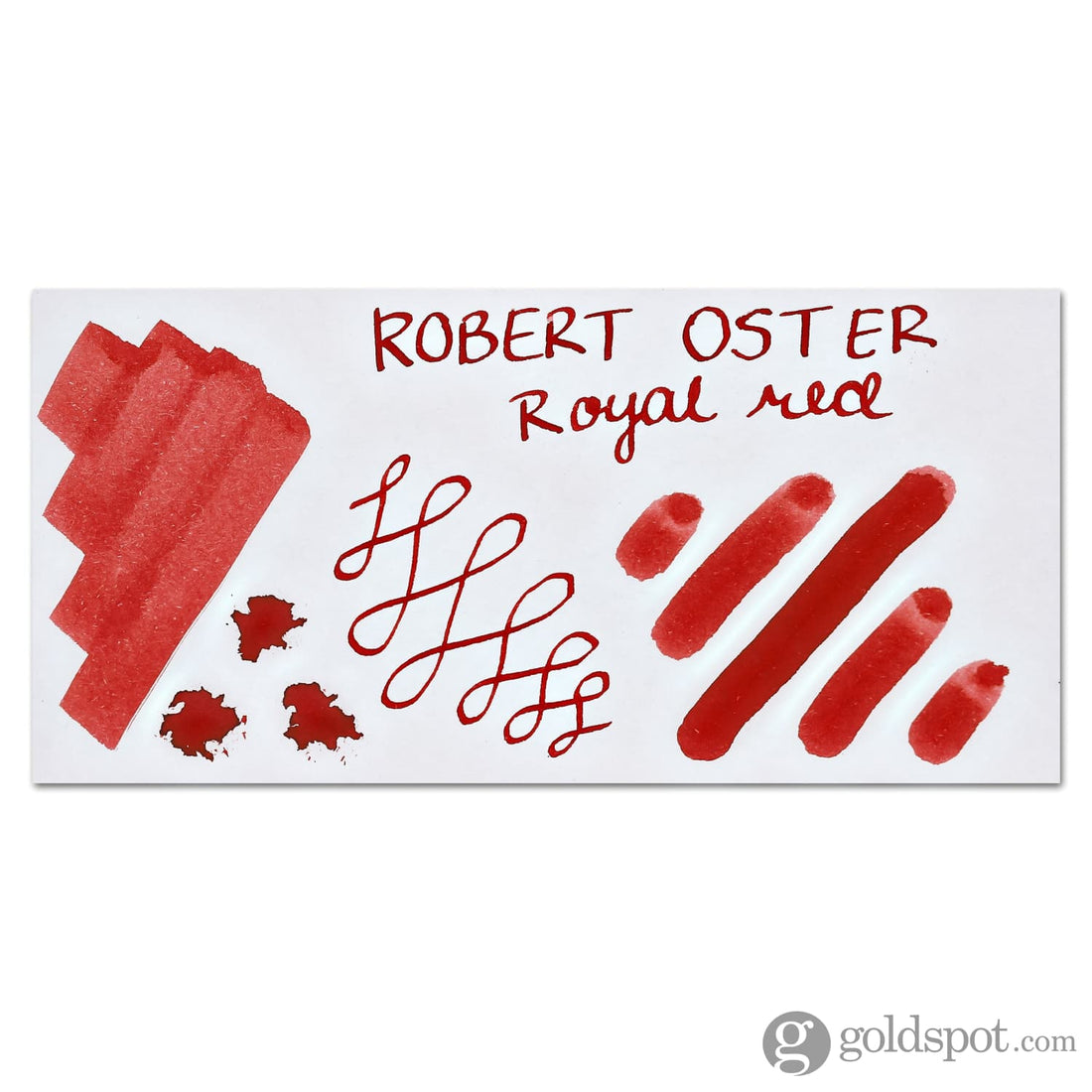Robert Oster Bottled Ink in Royal Red - 50 mL - Goldspot Pens