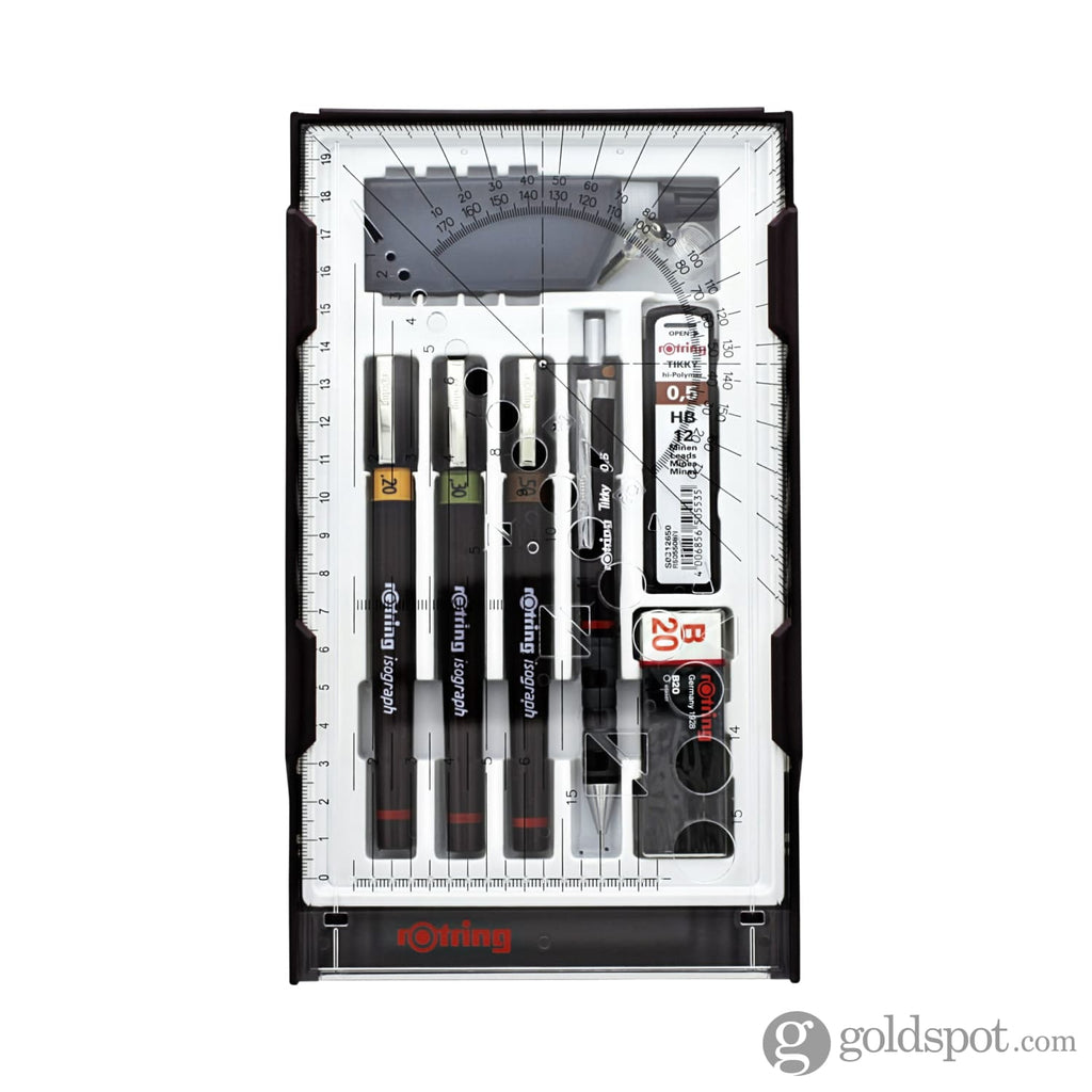 Rotring Isograph College Technical Drawing Pen - Set of 3 - Goldspot Pens