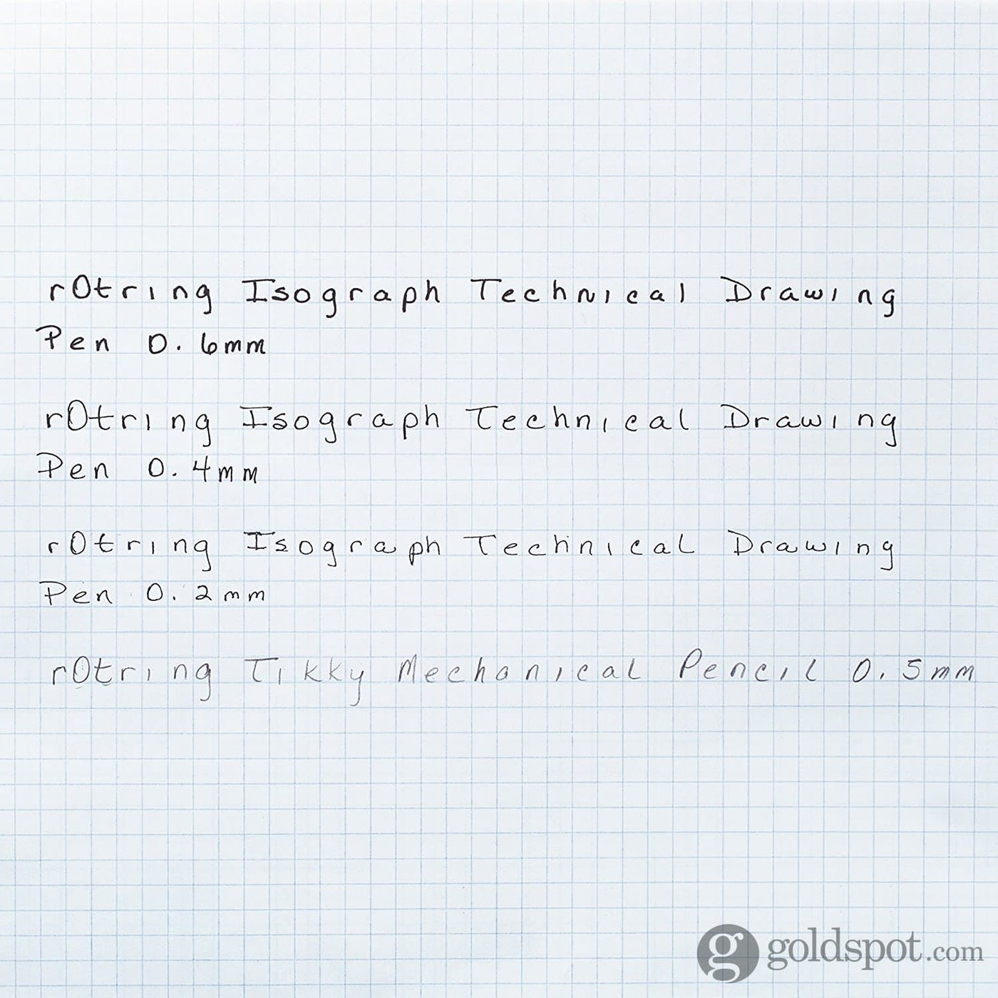 Rotring Isograph Technical College Drawing Pens (0.20 - 0.60 mm) - Set ...