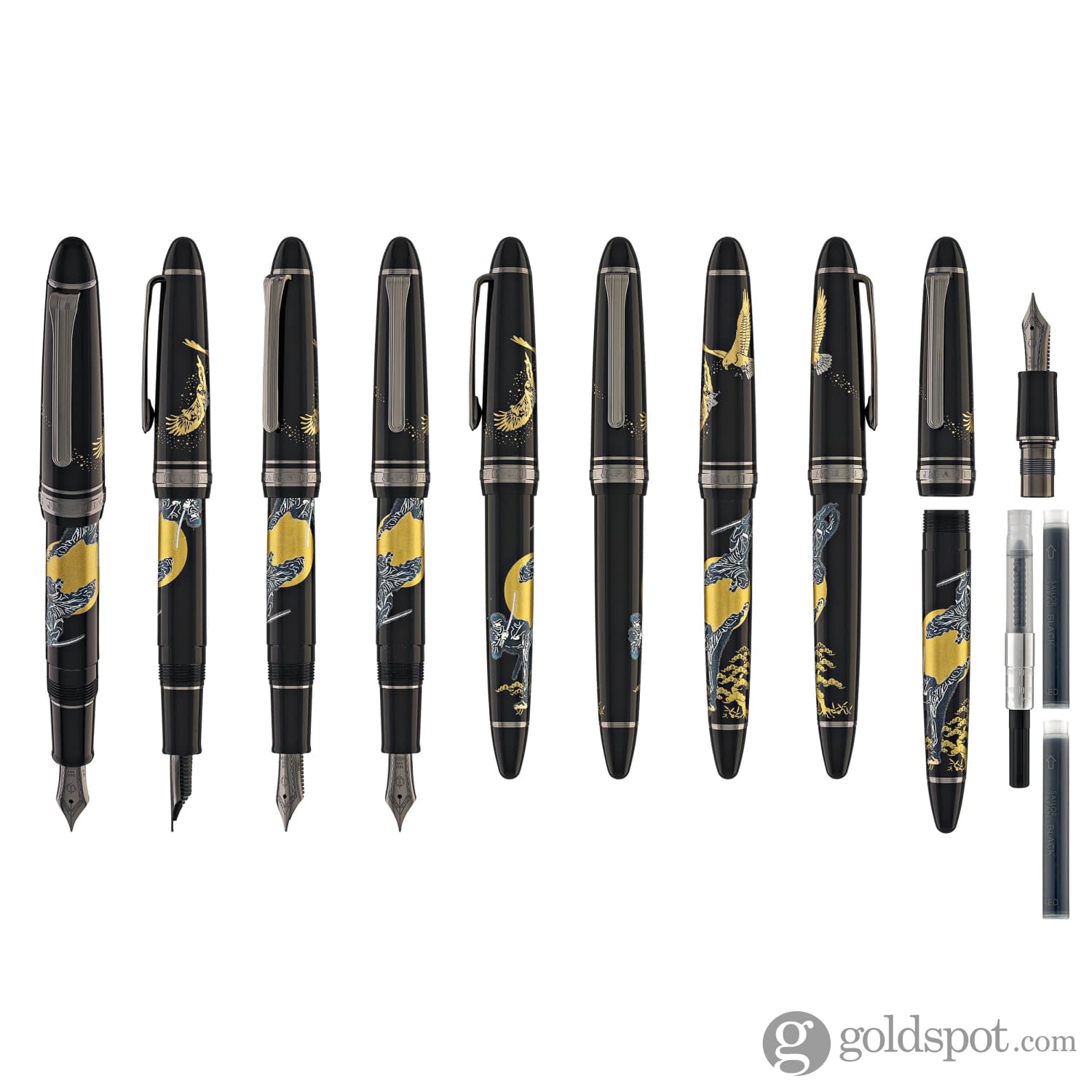 Sailor 1911 Standard Ninja Fountain Pen in Katana with Black Trim - 14 ...