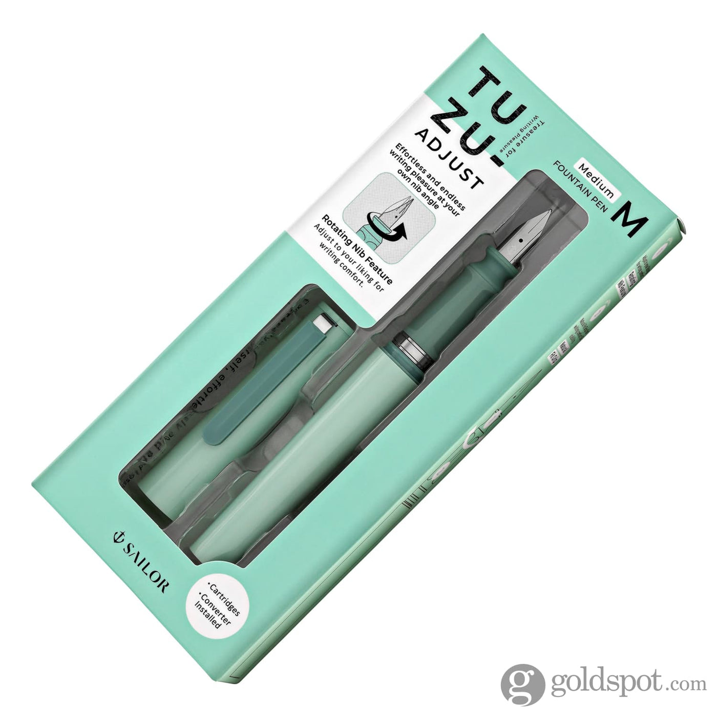 Sailor Compass Tuzu Fountain Pen in Green - Goldspot Pens