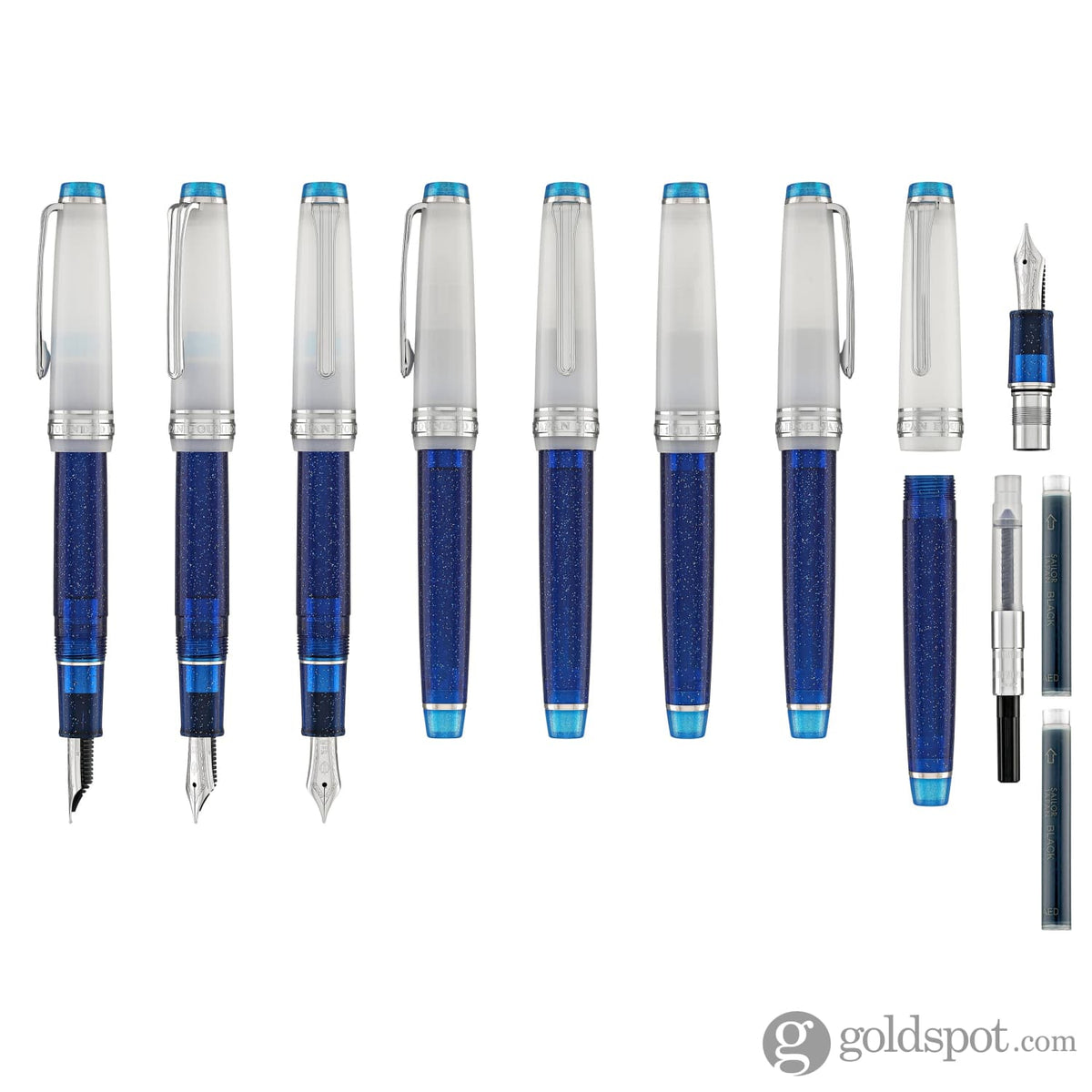 Sailor Pro Gear Slim Fountain Pen in Sunlight from the Ocean Floor wit ...