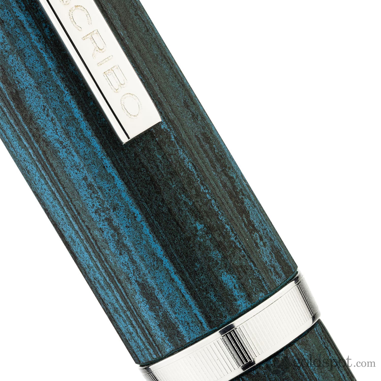 Scribo Flow Fountain Pen in Tempo with Platinum Trim - Goldspot Pens