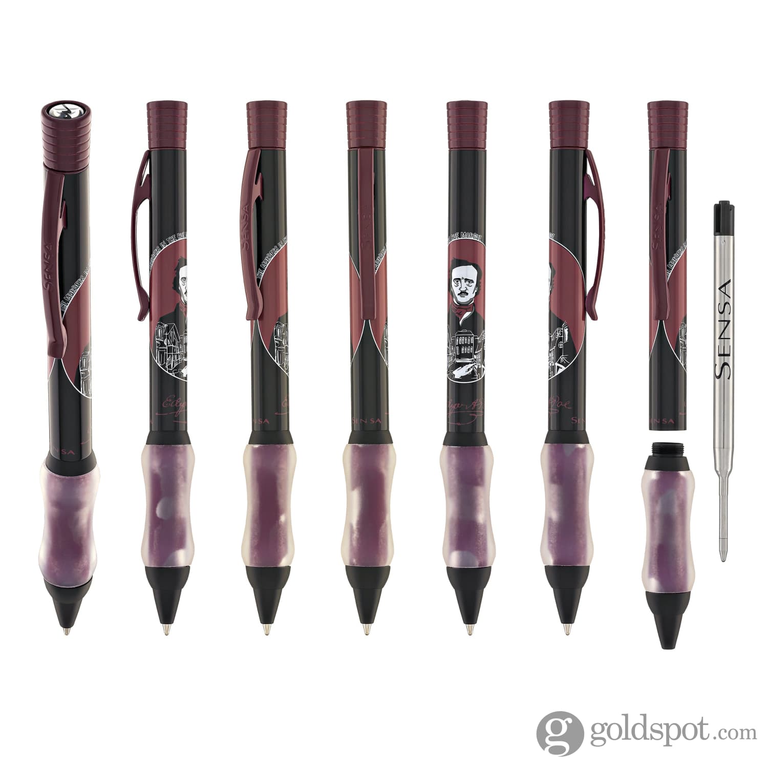 Sensa Ballpoint Pen in Edgar Allan Poe - Limited Edition - Goldspot Pens