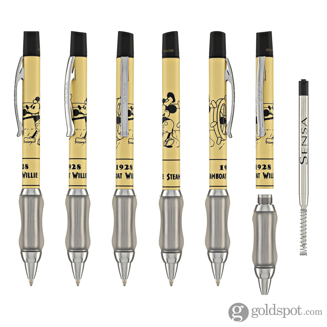 Sensa Ballpoint Pen in Steamboat Willie - Goldspot Pens