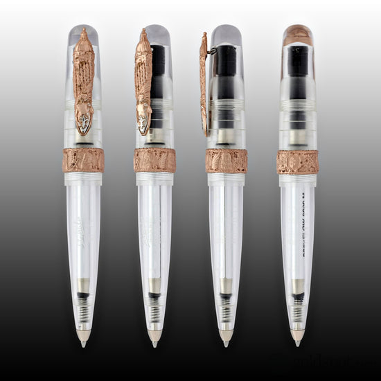 Stipula Tuscany Dreams Ballpoint Pen in Clear Demo - Goldspot Pens