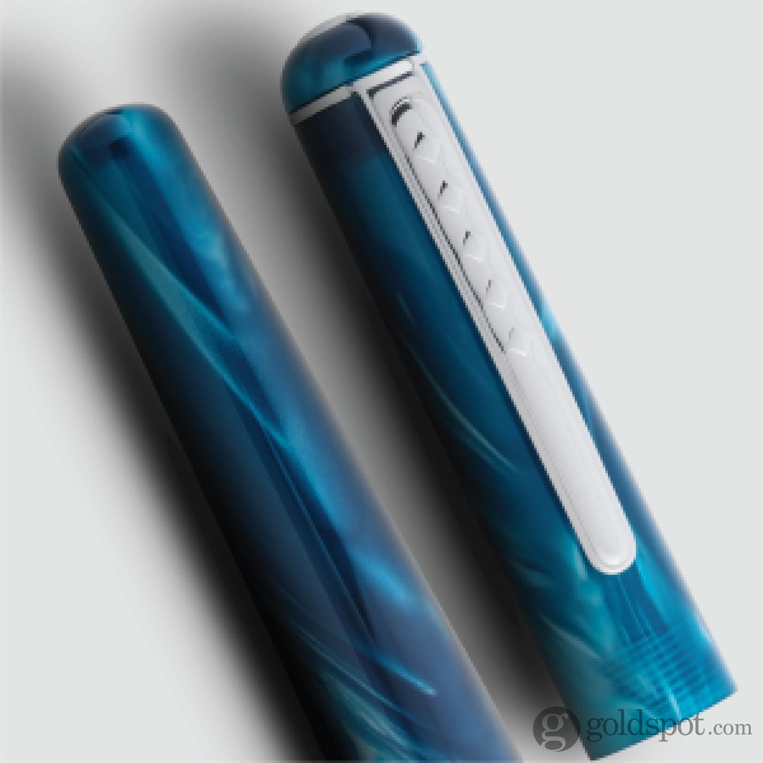 Tom Hessin Charles Fountain Pen in Thames Blue - Goldspot Pens