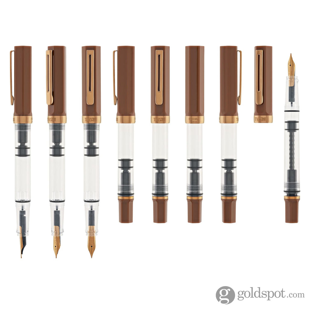TWSBI Eco Fountain Pen in Espresso with Bronze - Goldspot Pens