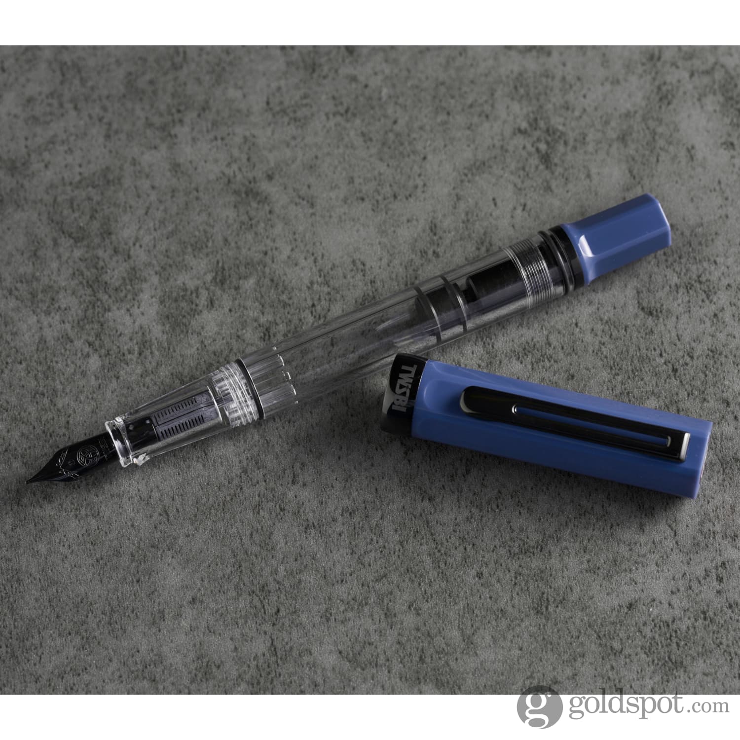 TWSBI Eco Fountain Pen in Slate Blue with Onyx Trim - Goldspot Pens