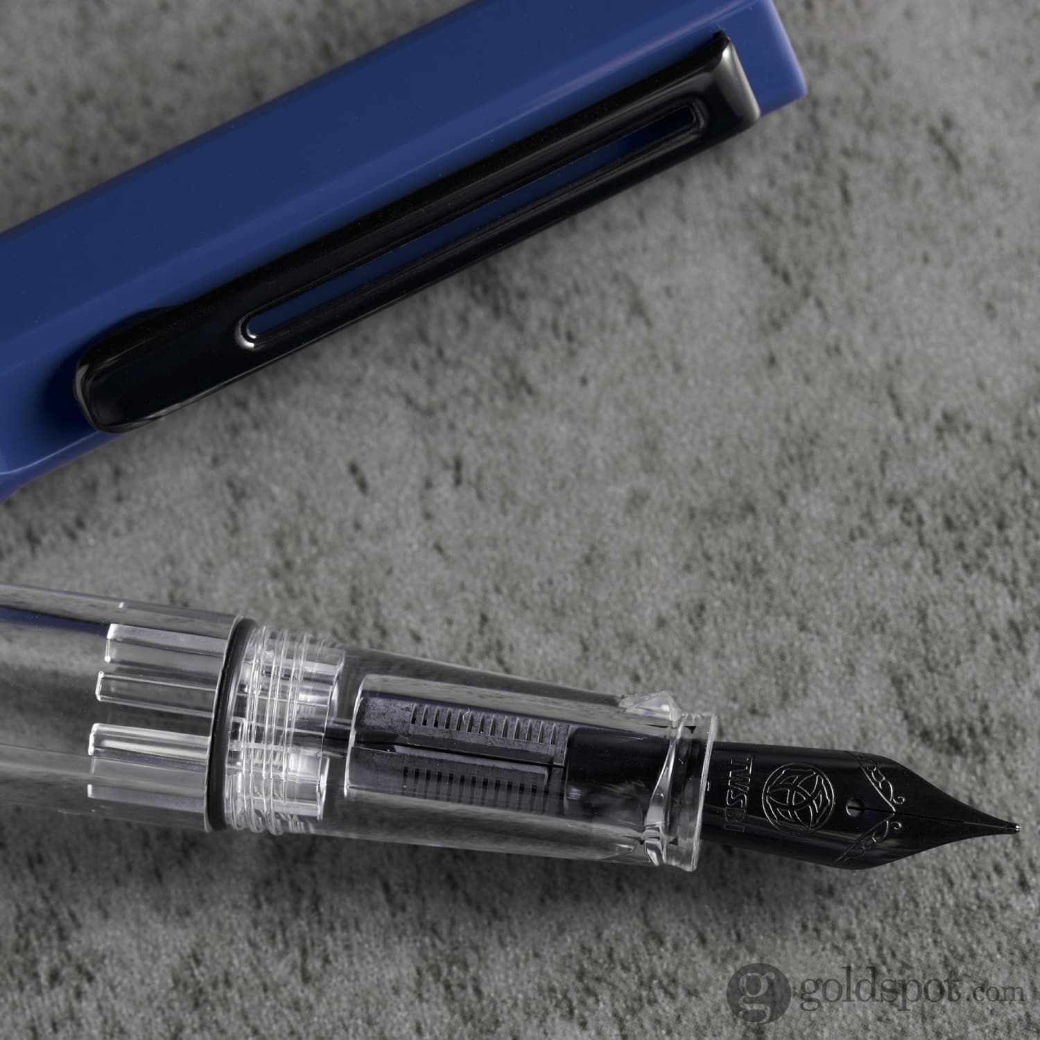 TWSBI Eco Fountain Pen in Slate Blue with Onyx Trim - Goldspot Pens