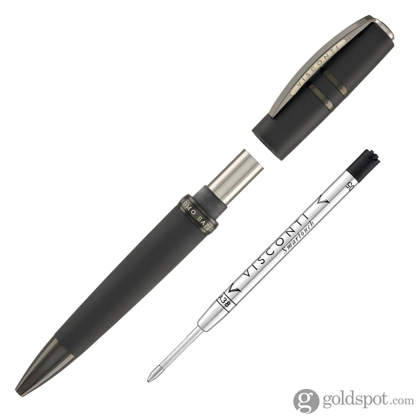 Visconti Homo Sapiens Ballpoint Pen in Dark Age - Midi Size - Goldspot Pens