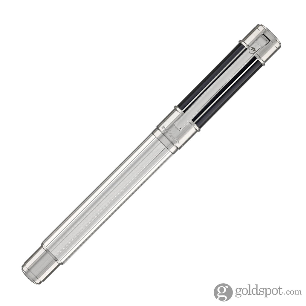 Waldmann Commander 23 Fountain Pen in Sterling Silver and Blue Lacquer ...