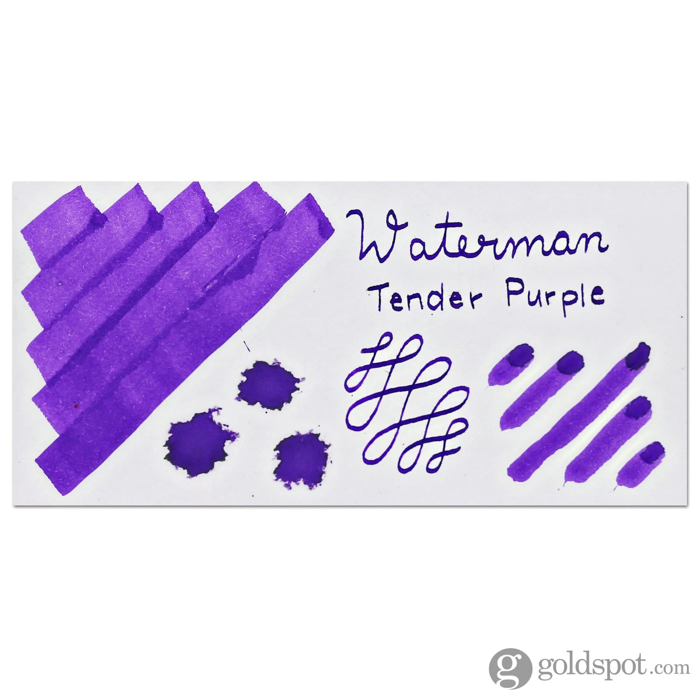 Waterman Bottled Ink in Tender Purple - 50mL - Goldspot Pens