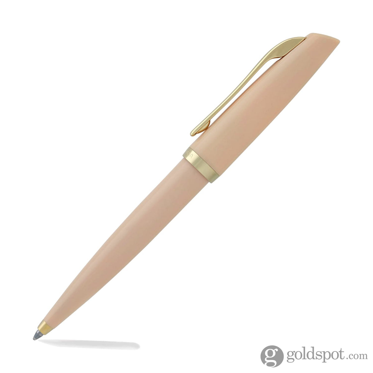 New Aurora Style Gemstone Rose Quartz Ballpoint Pen - Goldspot Pens