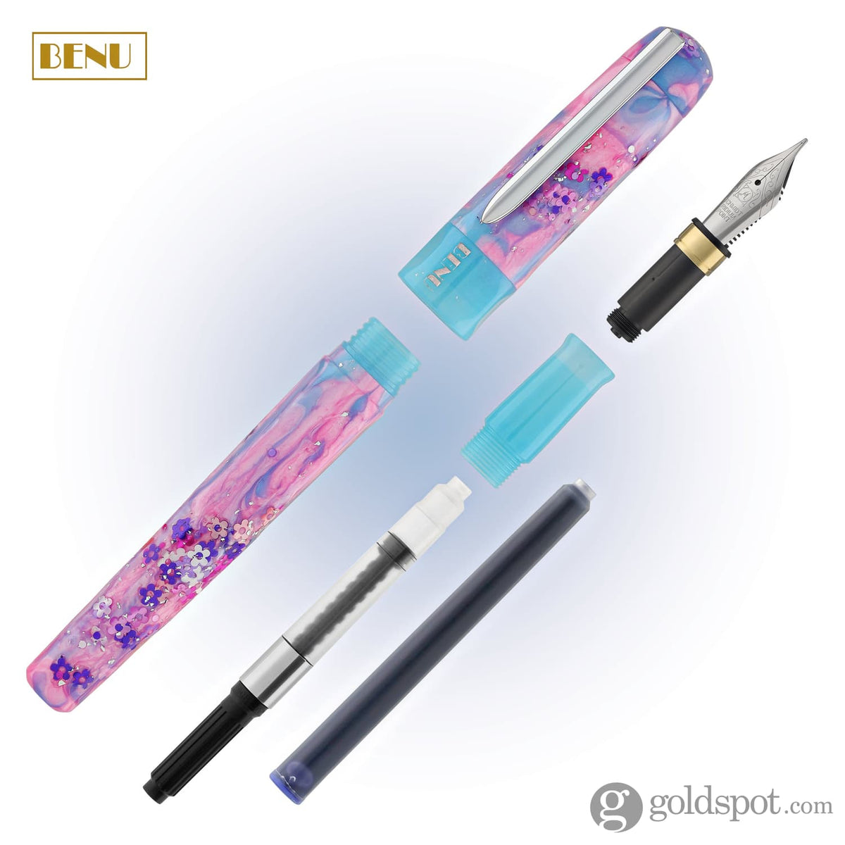 Benu Talisman Fountain Pen in Sakura Cherry Blossoms - Goldspot Pens