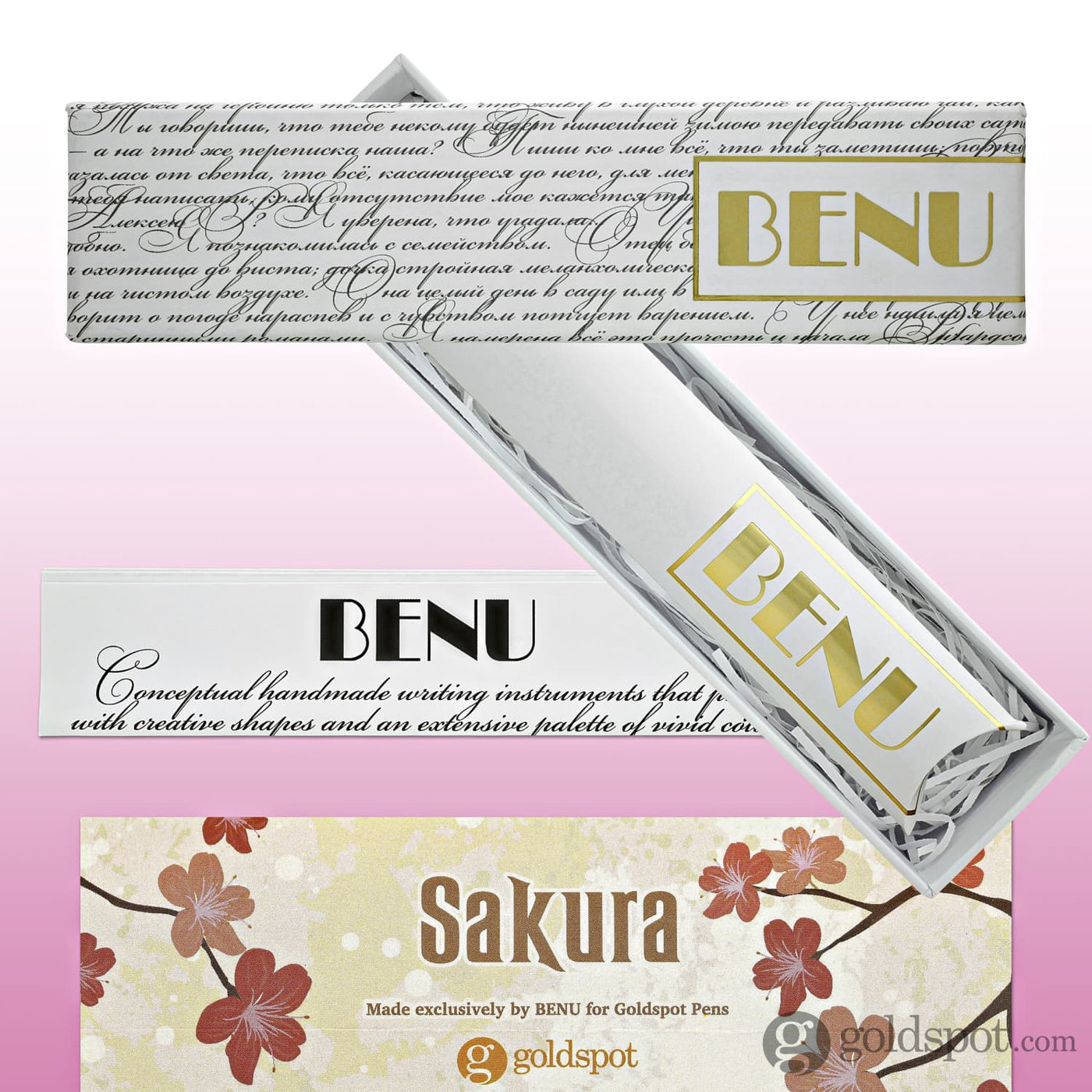 Benu Talisman Fountain Pen in Sakura Cherry Blossoms - Goldspot Pens