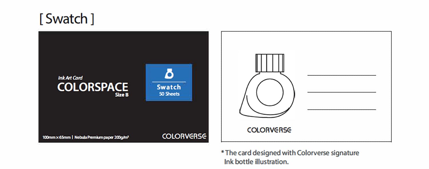 Swatch Cards for fountain pen ink - Goldspot Pens