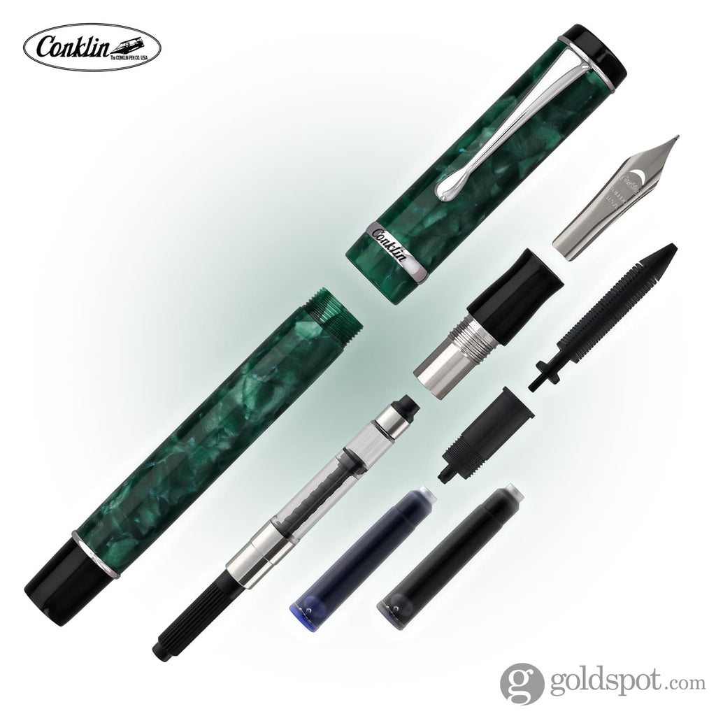 Conklin Duragraph Fountain Pen in Forest Green - Goldspot Pens