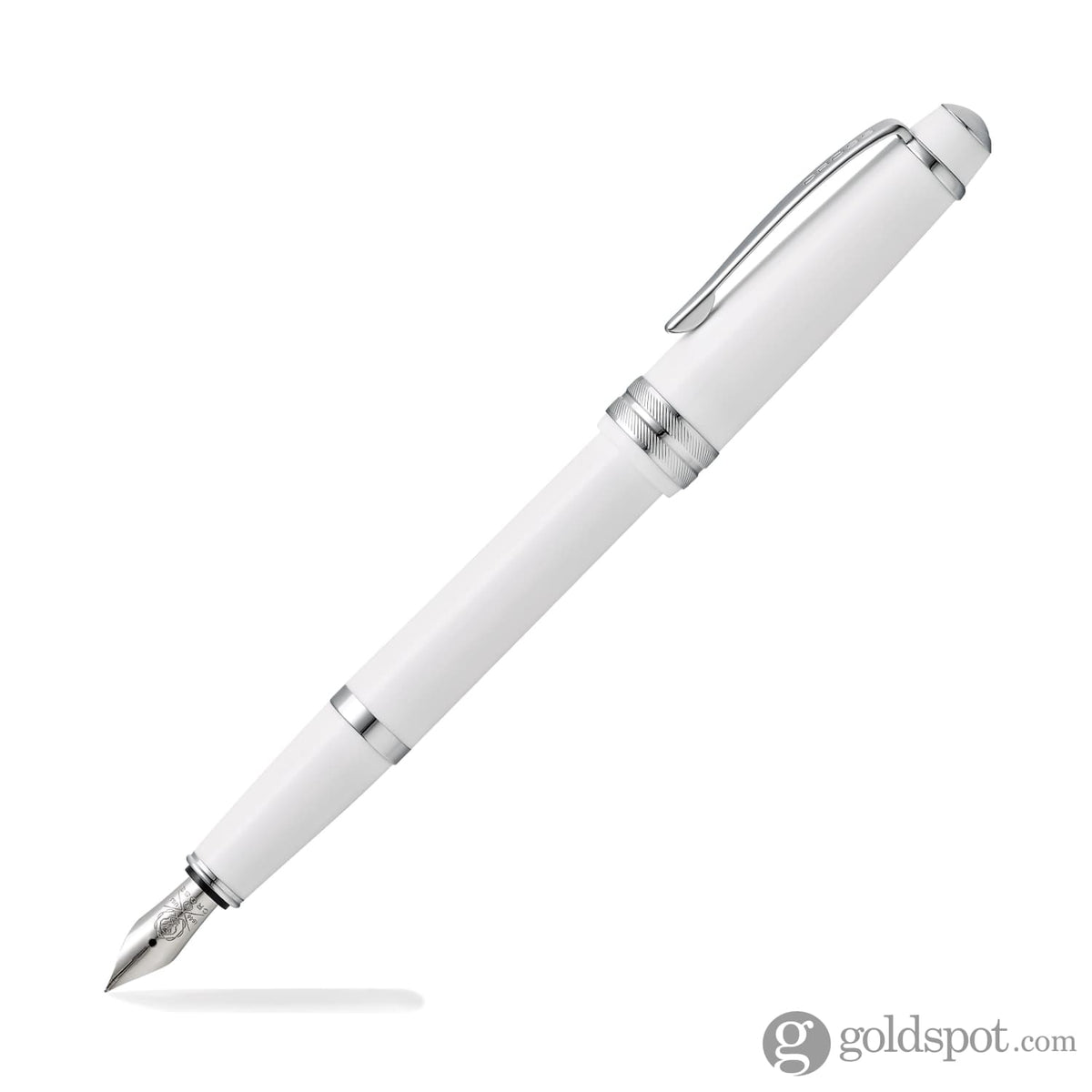Cross Bailey Light Fountain Pen in Polished White Resin - Goldspot Pens