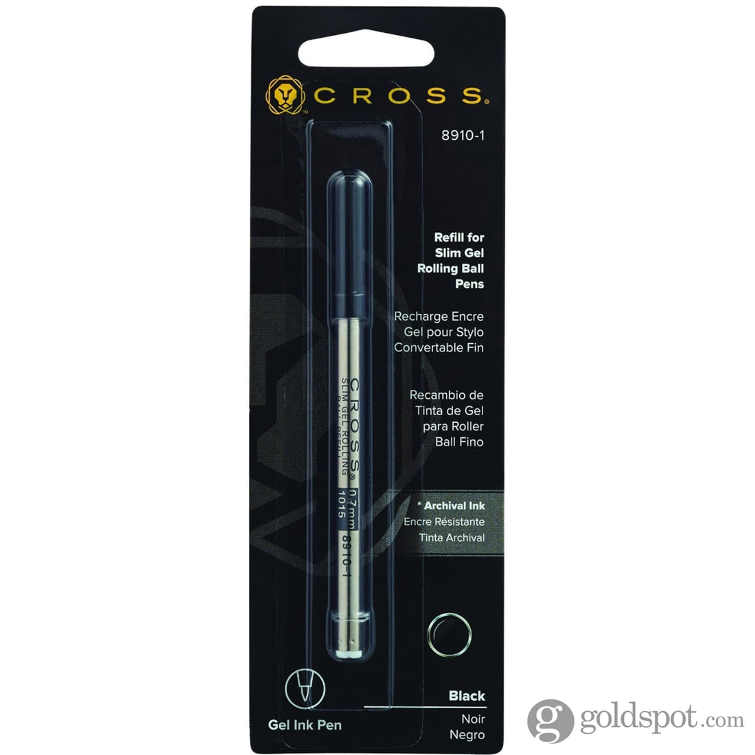 Cross Spire and Click Rollerball Refill in Black - Goldspot Pens