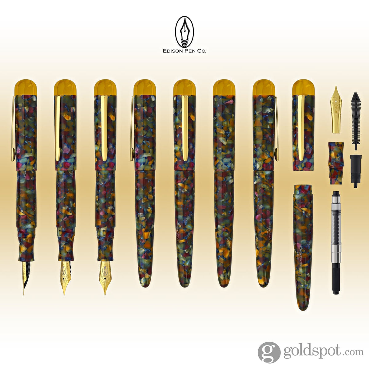 Edison Comet Fountain Pen in Brandywine - Goldspot Pens