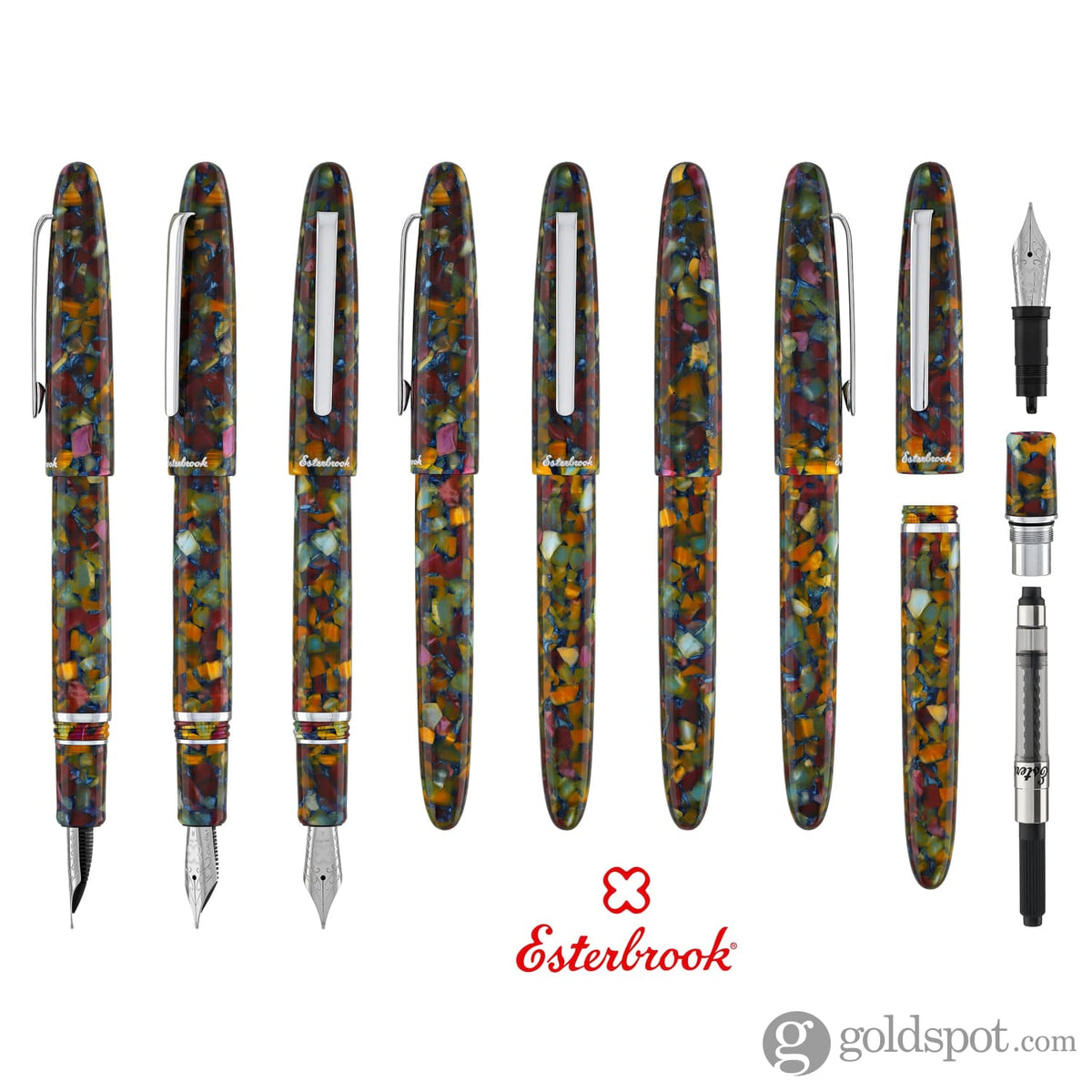 Esterbrook Estie Regular Fountain Pen Botanical Gardens with Palladium ...