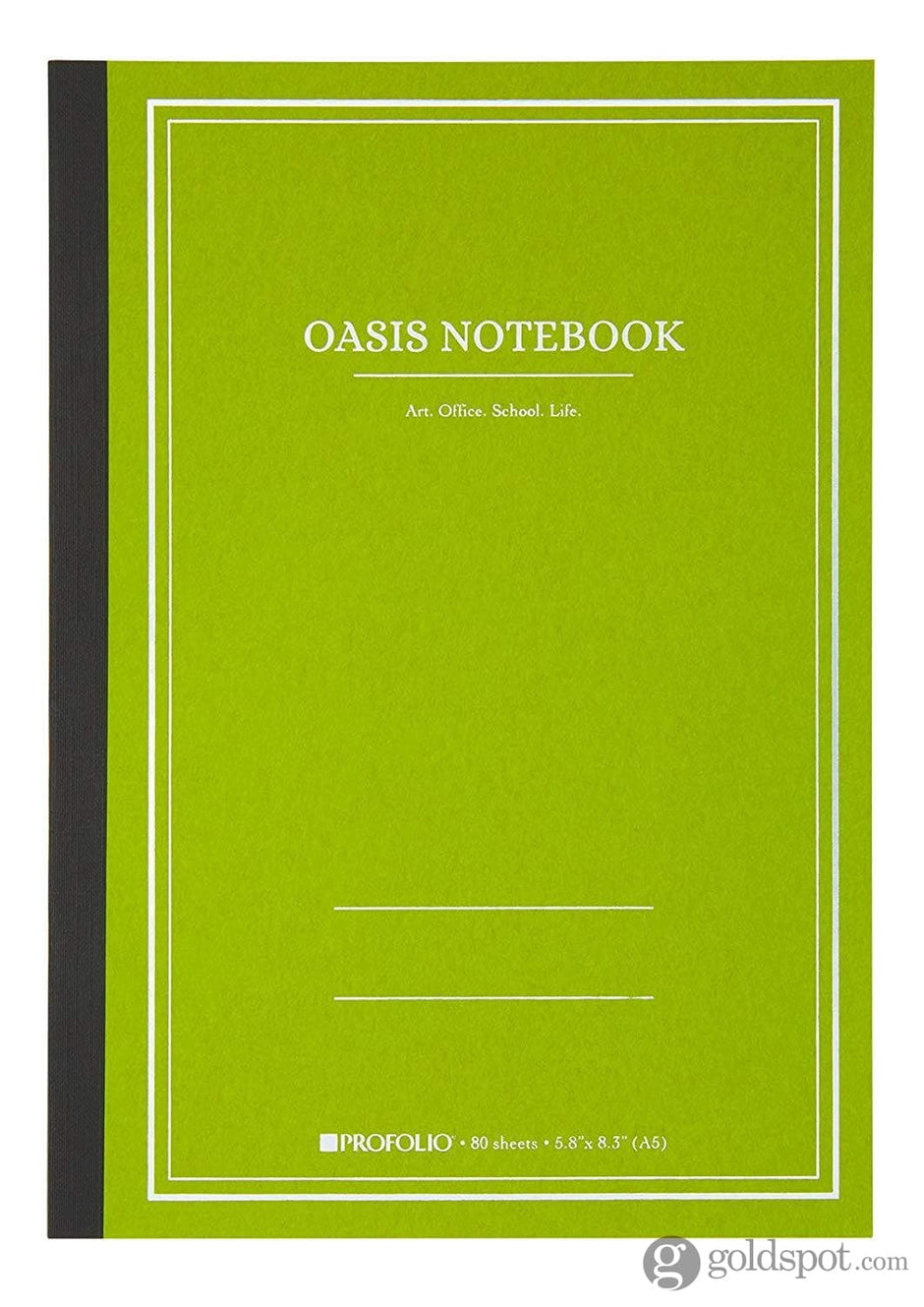 Itoya Profolio Oasis Lined Notebook Avocado - A5 - Goldspot Pens