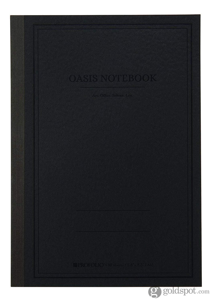 Itoya Profolio Oasis Lined Notebook in Charcoal - A5 - Goldspot Pens