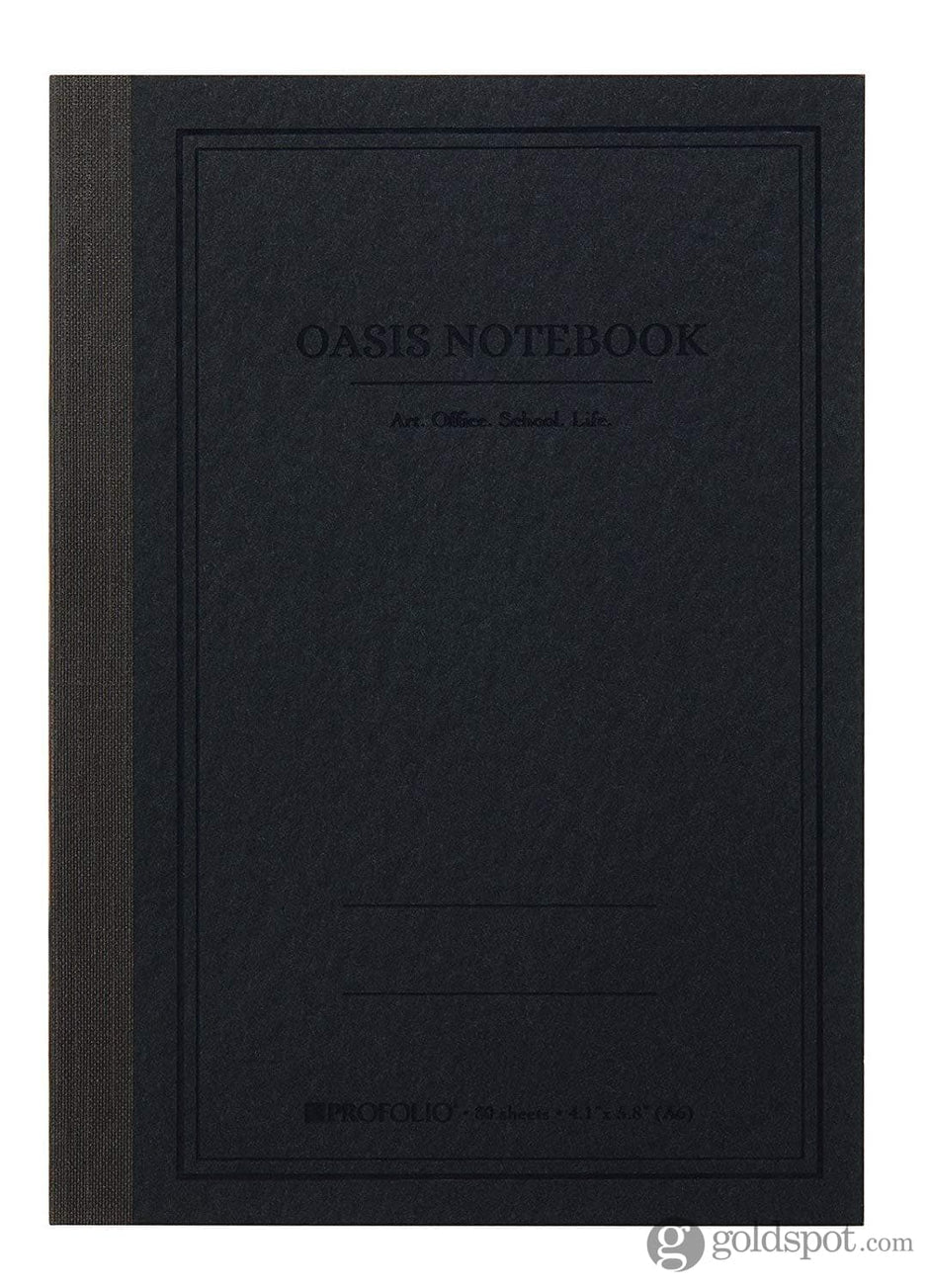 Itoya Profolio Oasis Lined Notebook in Charcoal - A6 - Goldspot Pens