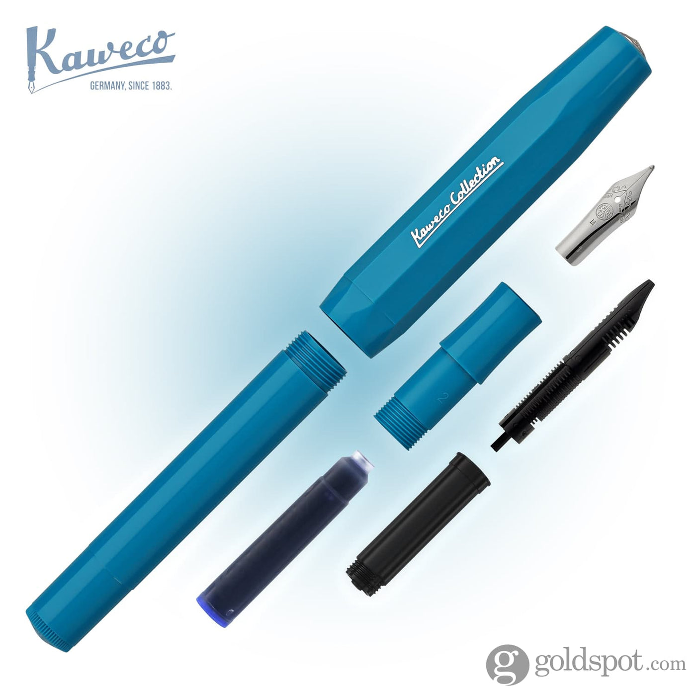 Kaweco Sport Fountain Pen in Cyan - Goldspot Pens