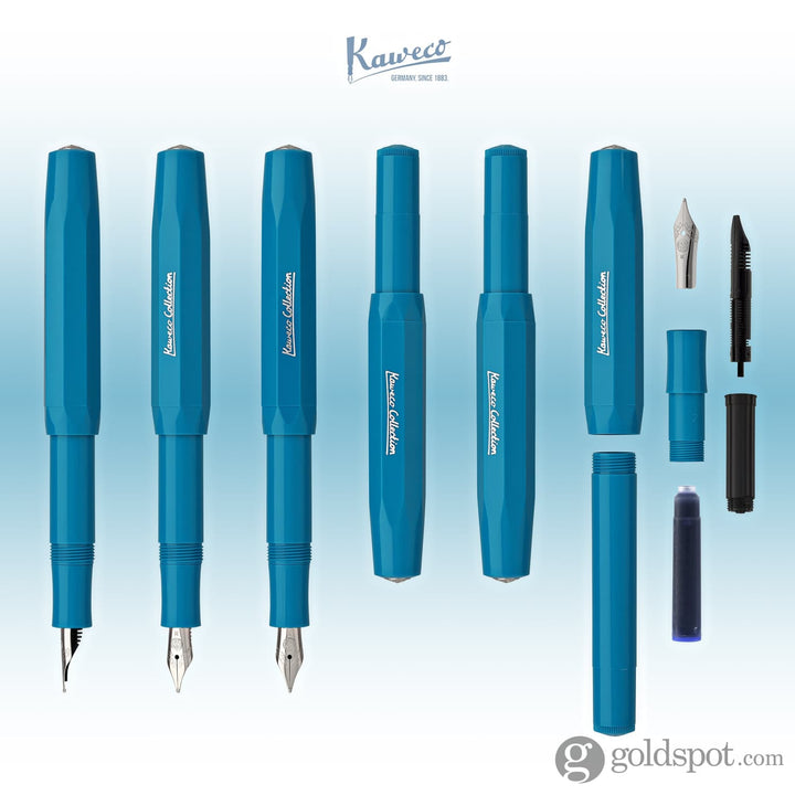 Kaweco Collection Sport Fountain Pen in Cyan - Goldspot Pens