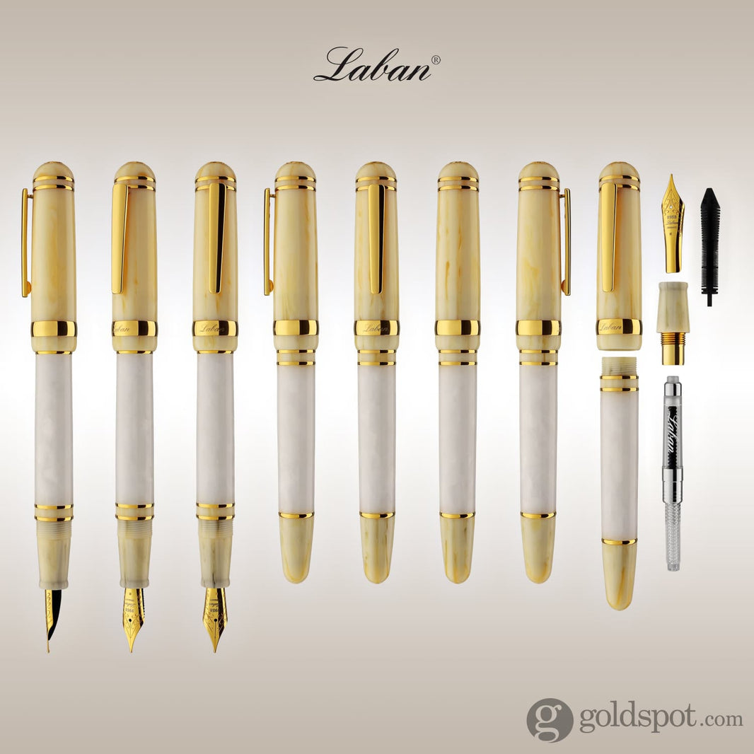 Laban 325 Fountain Pen in Snow - Limited Edition - Goldspot Pens