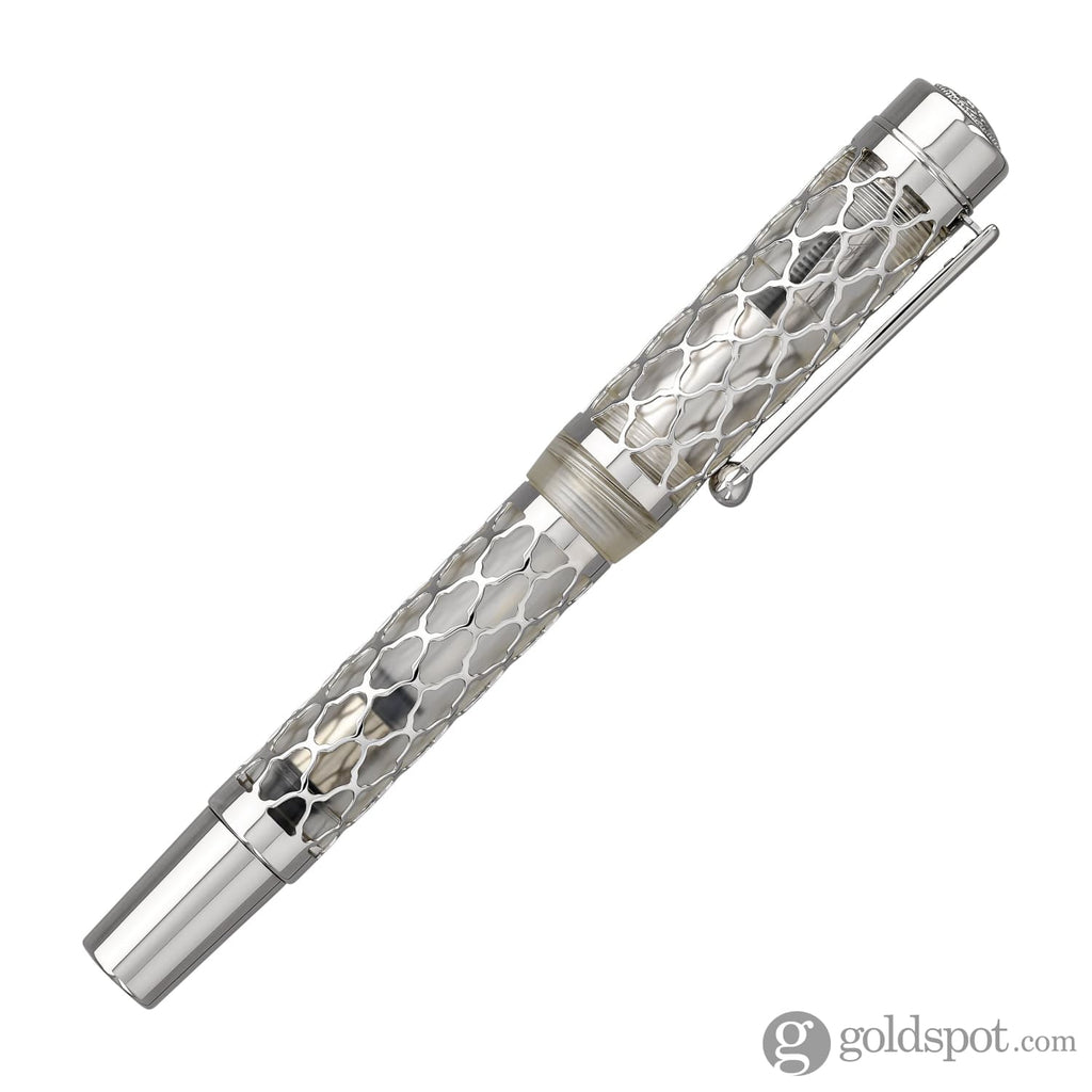 Laban Flora Fountain Pen in Silver - Goldspot Pens