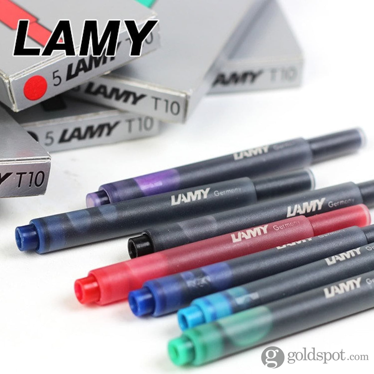 Lamy Fountain Ink Cartridges in Assorted Colors - 7 Sets of 5 ...