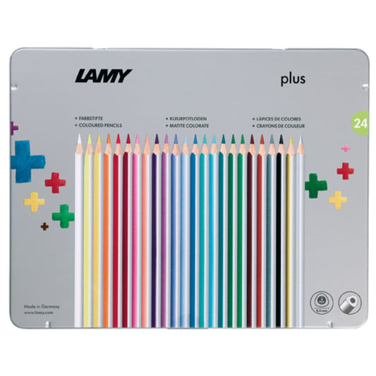 Lamy Plus Colored Pencils with Metal Box - Pack of 12 - Goldspot Pens