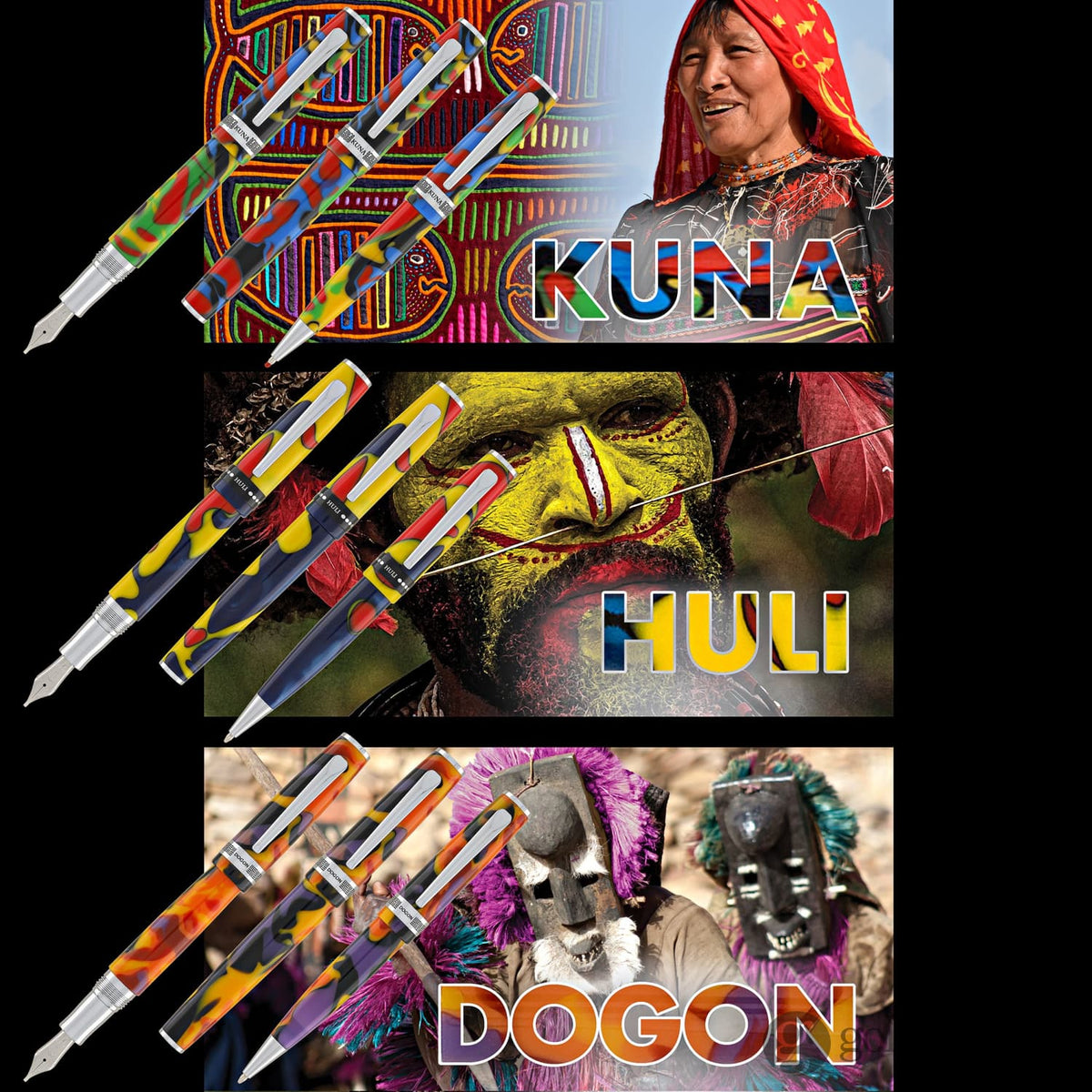 Monteverde People of the World Fountain Pen in Dogon - Goldspot Pens