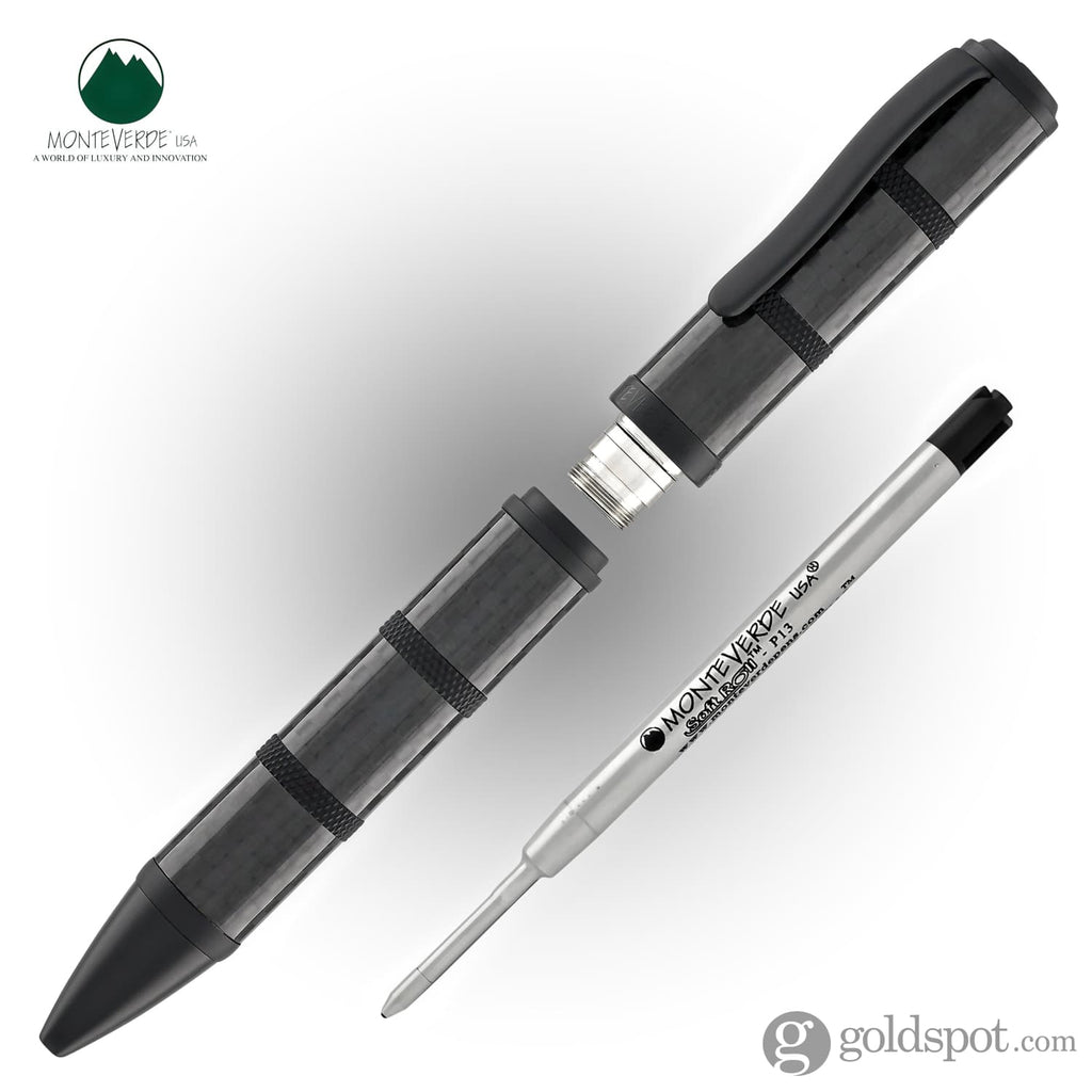 Monteverde Regatta Sport Ballpoint Pen in Full Carbon Fiber - Goldspot Pens