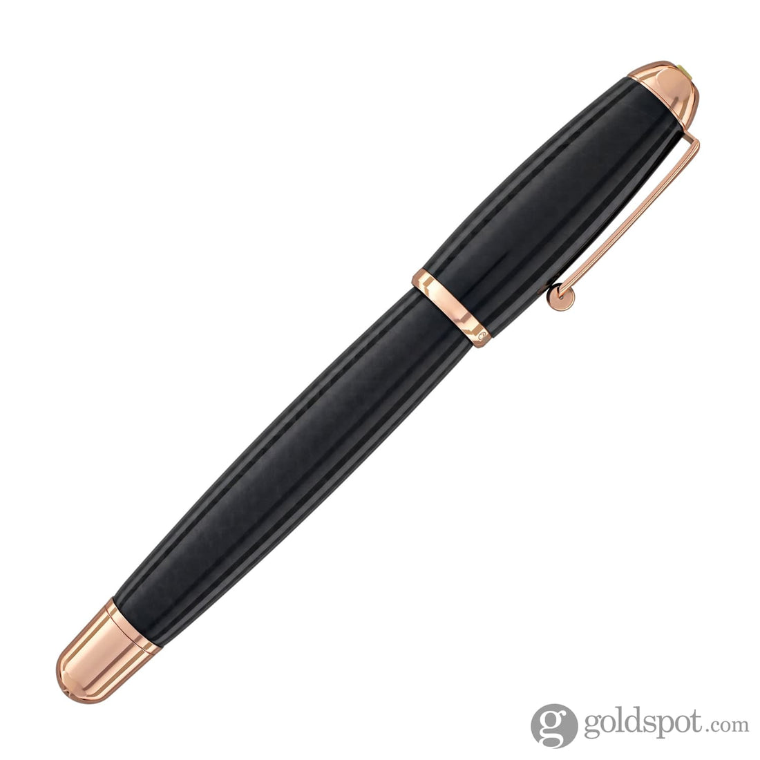 Monteverde Super Mega Fountain Pen in Carbon Fiber with Rosegold Trim ...