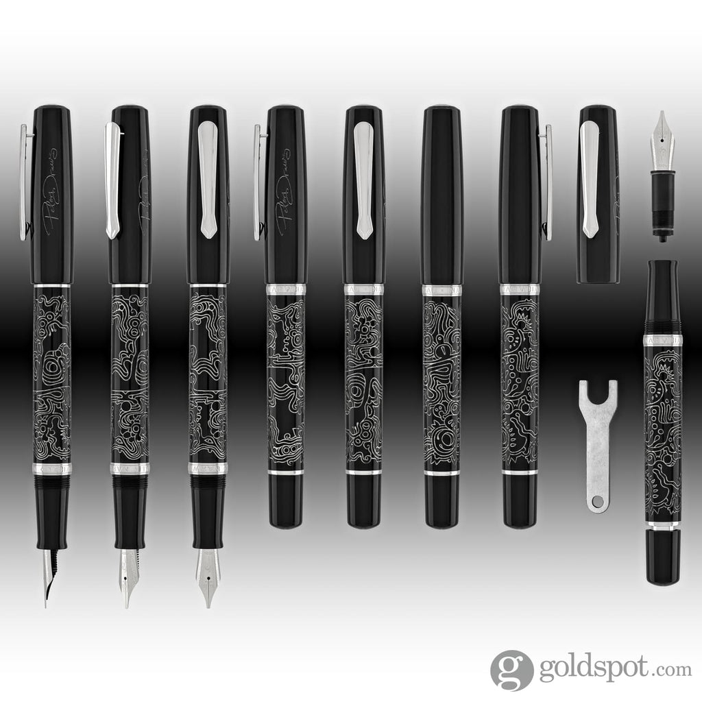 Nahvalur Original Fountain Pen - Peter Draws Artist Edition Silver ...