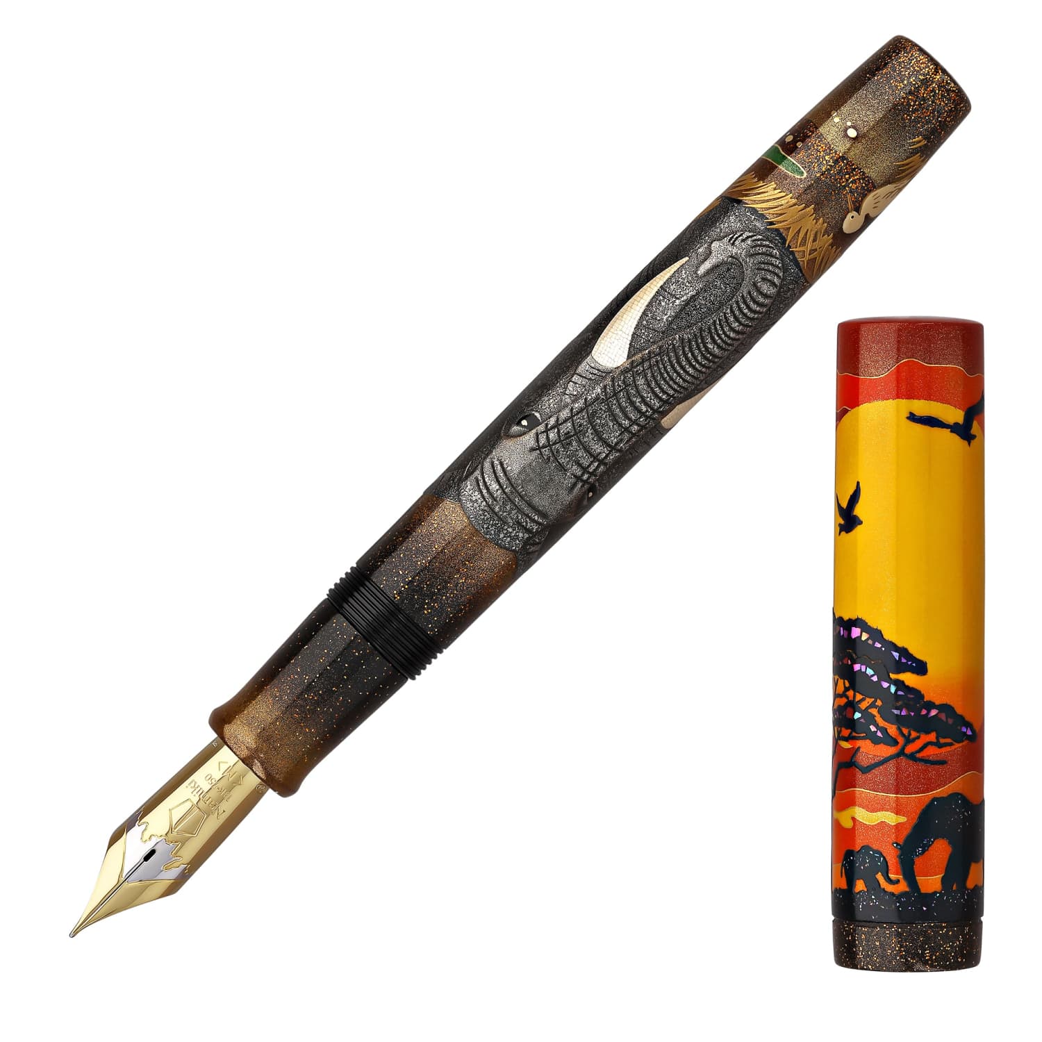 Namiki Emperor Fountain Pen - Vermilion & Urushi Elegance - Goldspot Pens