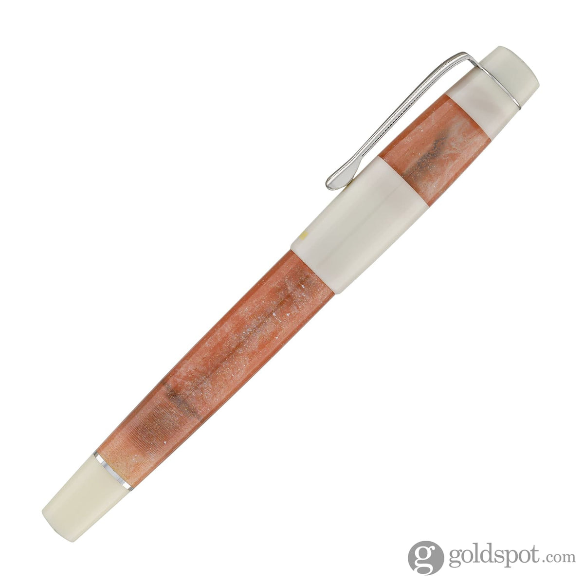 Opus 88 Koloro Fountain Pen in White and Pink - Goldspot Pens